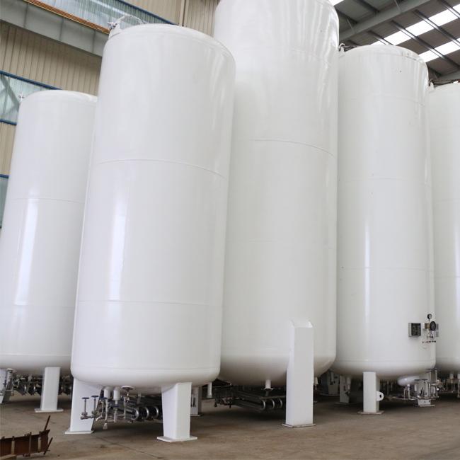 25m3 Liquid Nitrogen Storage Vessel 8 Bar 15000 Liter LNG Bullet Tanks