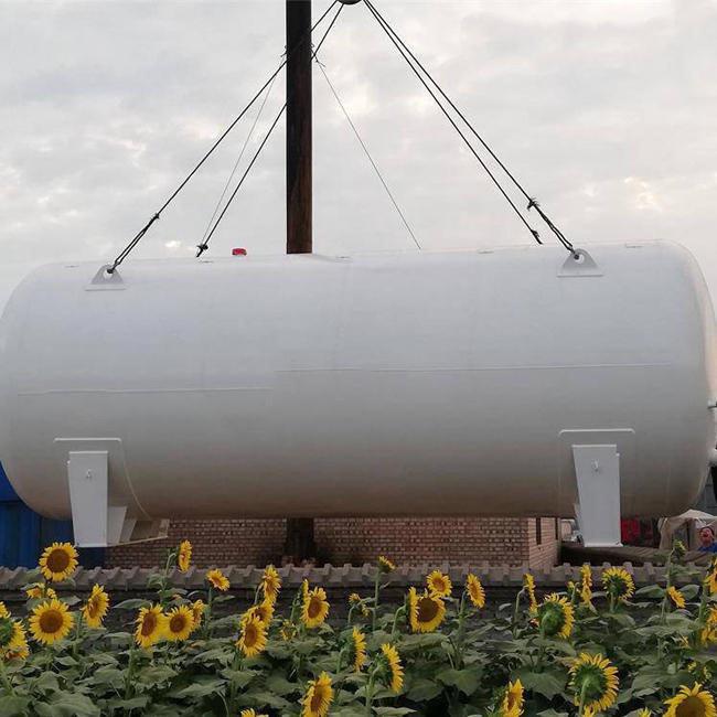 60m3 Cryogenic Storage Tank 35 Cubic Meter , Horizontal LN2 Storage Tank