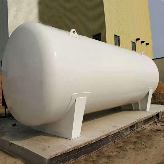 60m3 Cryogenic Storage Tank 35 Cubic Meter , Horizontal LN2 Storage Tank