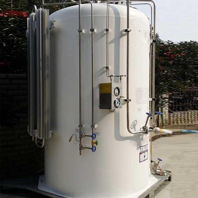 1-5m3 Microbulk Tank Liquid O2 Cryogenic Stainless Steel