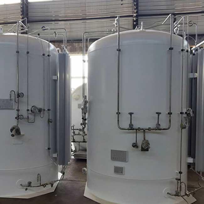 450 Liters Micro Bulk Tanks 1.6Mpa Vertical 2m3 Cryogenic Liquid Oxygen