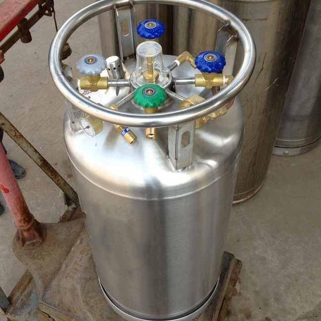200L Low Pressure Liquid Nitrogen Tank 300 Liters Building Valve ...