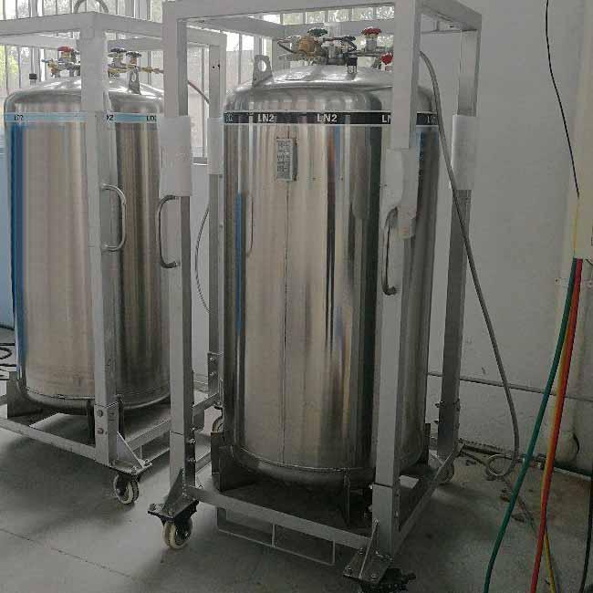 1.4mpa Cryogenic Dewar Cylinder 195L Liquid Nitrogen Self Pressurization
