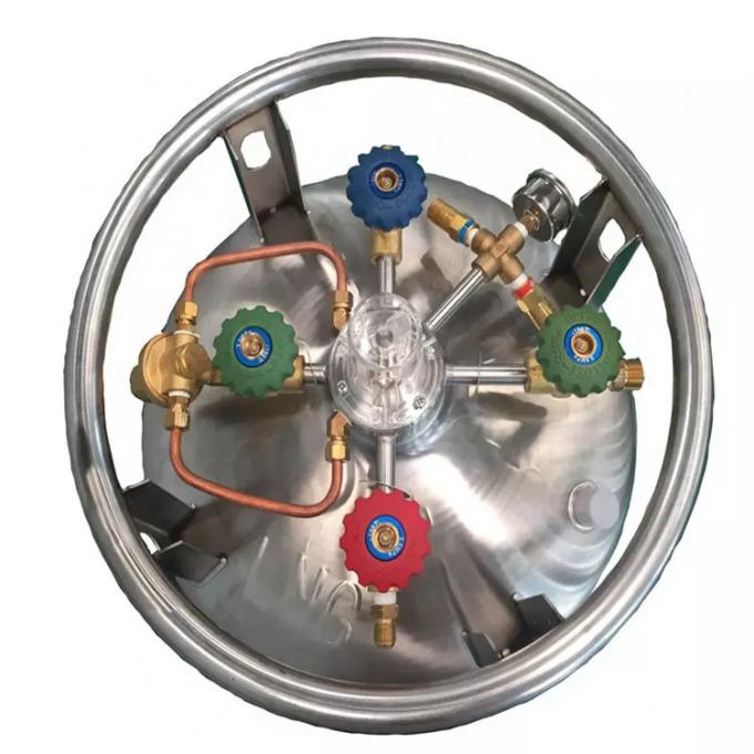 Industrial Stainless Steel Cryogenic Dewar Cylinder 495L Capacity